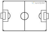 Half Football Pitch extras Drills Football Coaching Tips - Sportplan Ltd