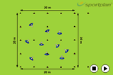 Multi Support Touch Tag Rugby Drills Rugby Coaching Tips - Sportplan Ltd